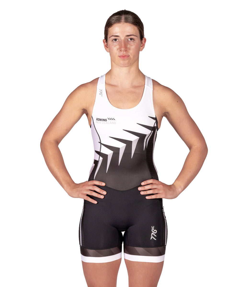 Women's 776BC x Rowing NZ Pro Unisuit - Black/White