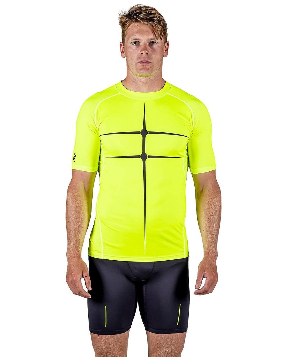 Men's Motion 2.0 SS Base Layer - Neon Yellow/Black – 776BC